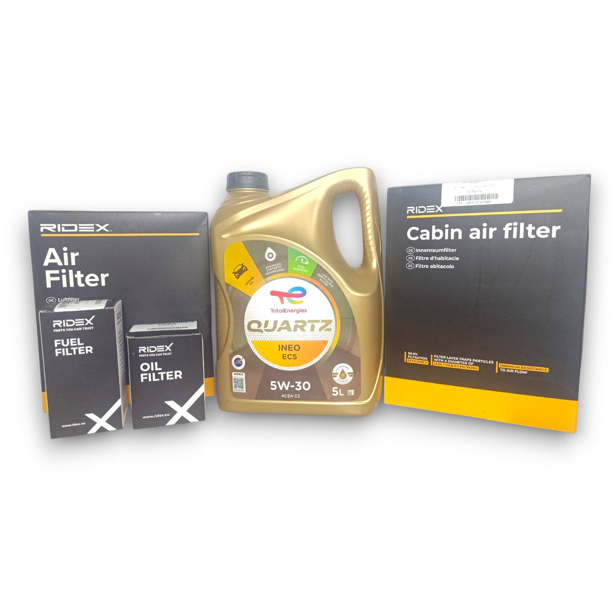 Kit Filtros y Aceite 5W30 Peugeot 308 1.6 BlueHDi – Emgi